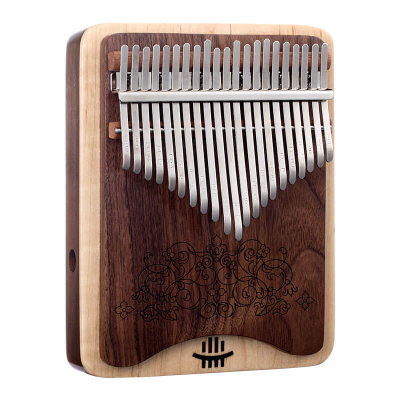 Hluru 21 Key Kalimba Instrument | Dark Walnut Wood Thumb Piano ...