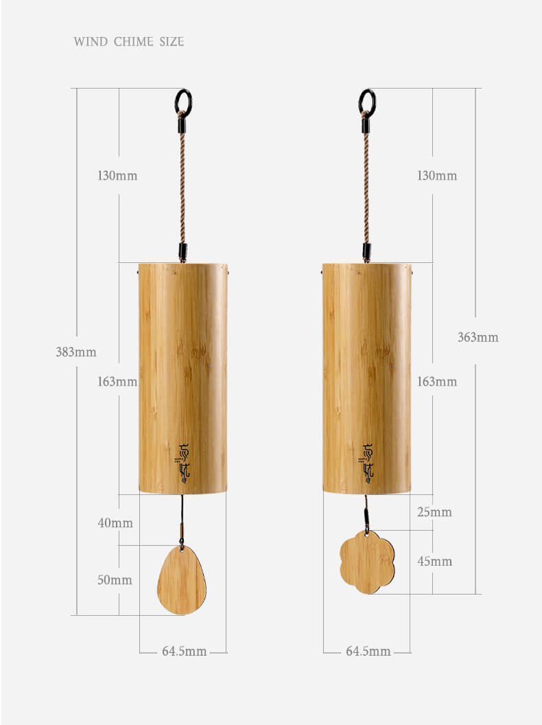Hluru 9 Note Wind Chime Bamboo | Ourdoor Hanging Pendulum | Chord Wind ...