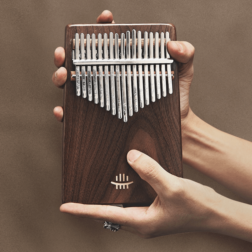 Hluru Kalimba 17 Keys | Black Walnut Keyboard Thumb Piano Musical ...