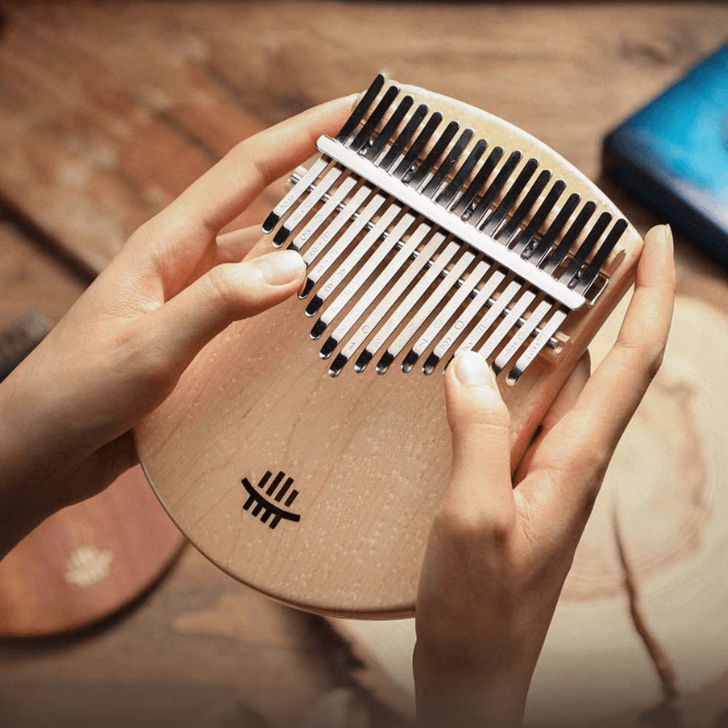Hluru Kalimba 17 Key Skirt Shape | Maple Sapele Wood Thumb Piano ...