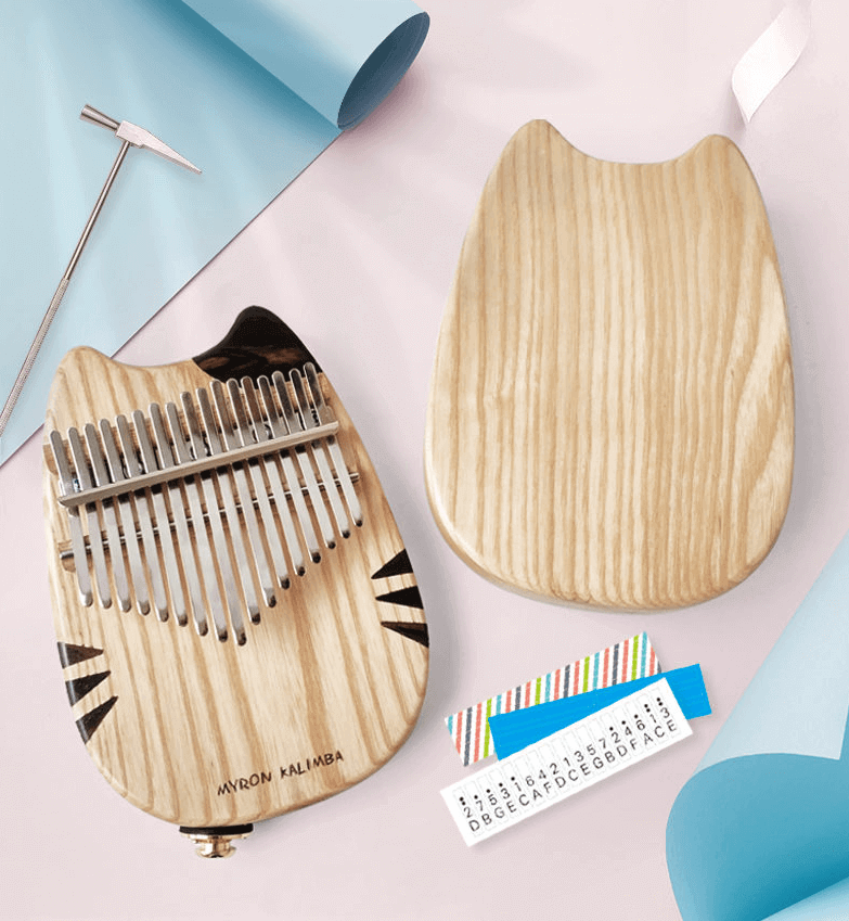 Myron Electric Cute Kalimba Cat Bear | FlatBoard Wooden Thumb Piano ...
