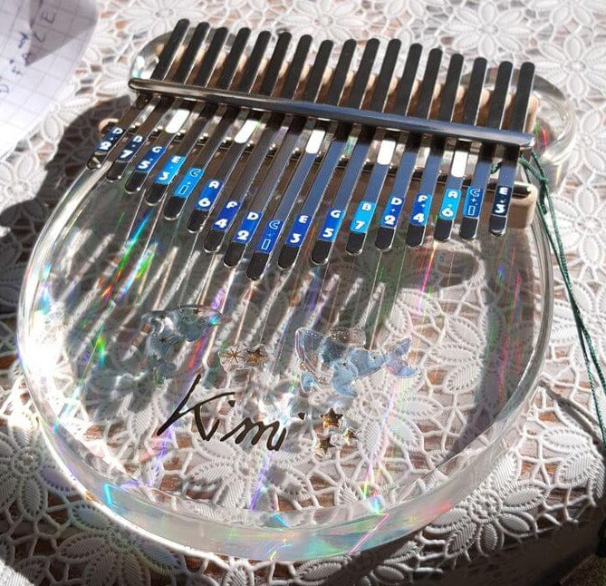 Kalimba Sticker Girls Gift | Decorate Personalize Kalimba with Glitter ...