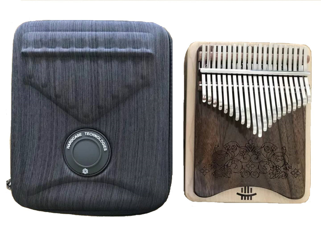 Hluru 21 Key Kalimba Instrument | Dark Walnut Wood Thumb Piano ...