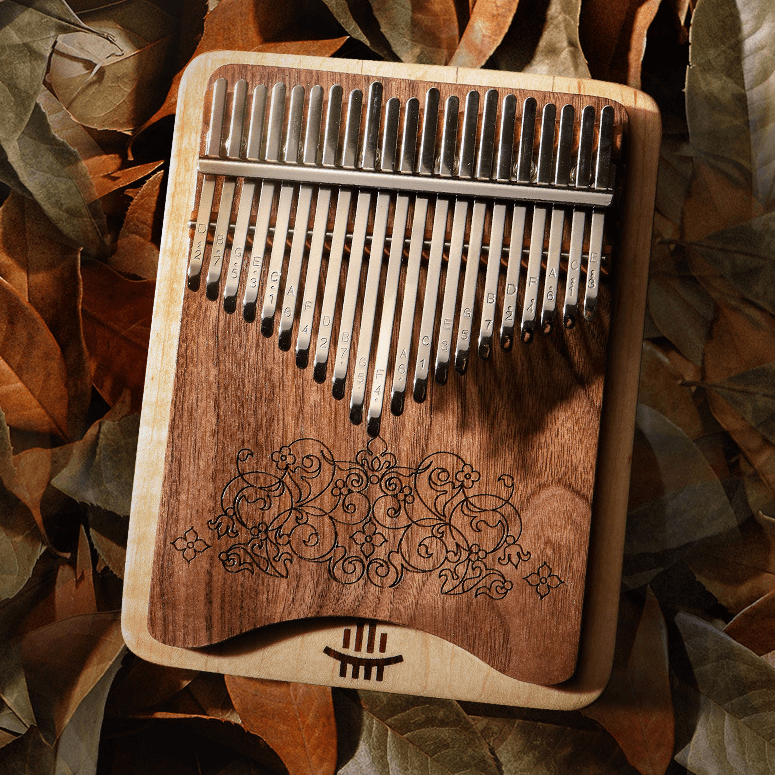 Hluru 21 Key Kalimba Instrument | Dark Walnut Wood Thumb Piano ...